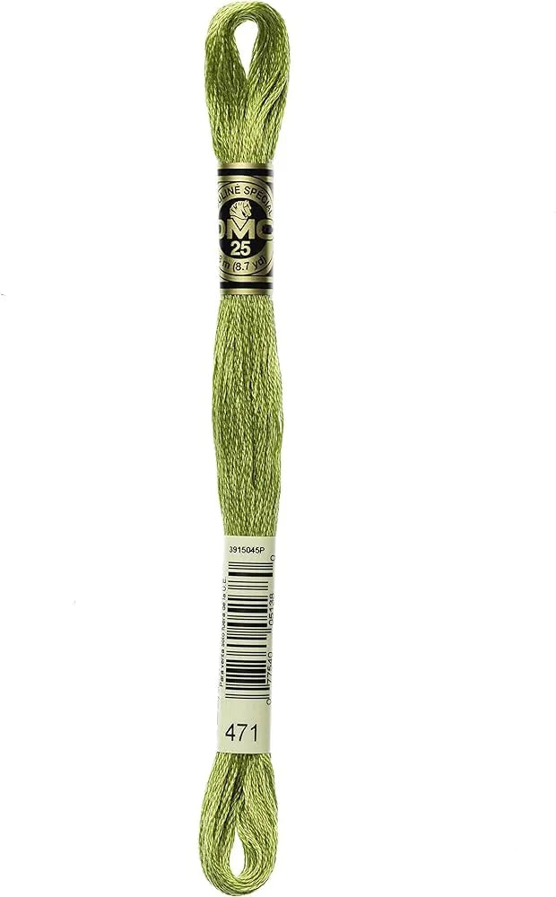 DMC 469 - 6 Strand Embroidery Thread | The Crafty Grimalkin - A Cross ...